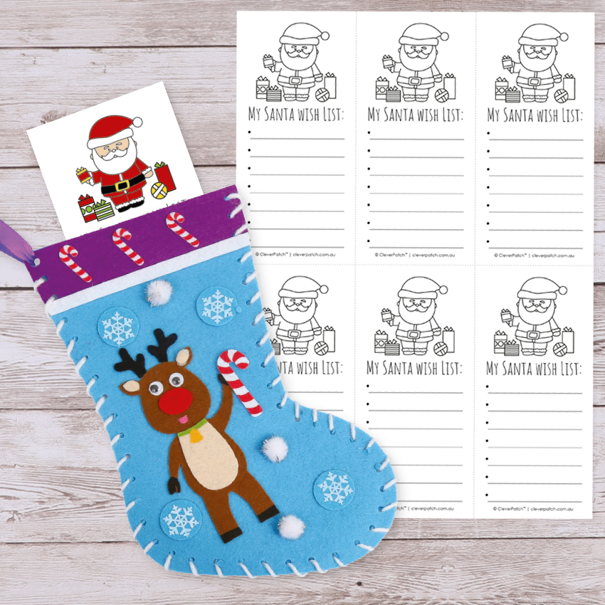 My Santa Wish List | Christmas - Clever Patch | CleverPatch - Art ...