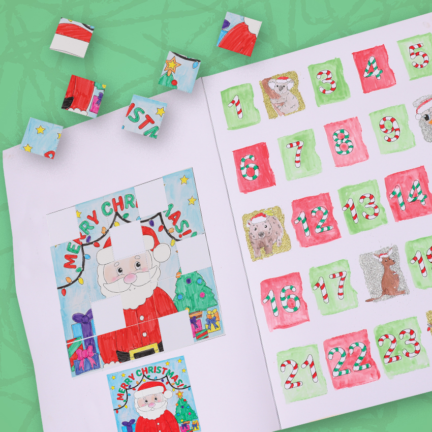 DIY Puzzle Advent Calendar - Clever Patch | CleverPatch - Art & Craft ...