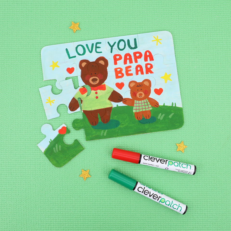 Papa Bear Puzzle | Father's Day - Clever Patch | CleverPatch - Art ...