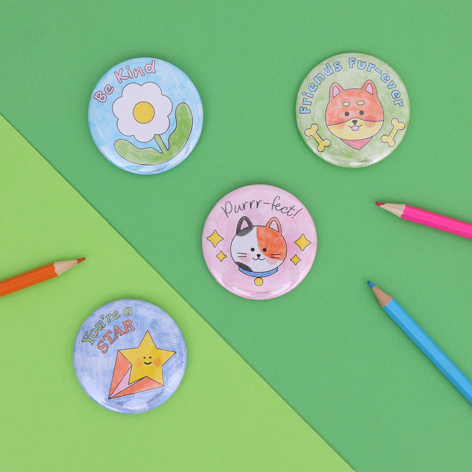 Fun Badge Templates - Clever Patch | CleverPatch - Art & Craft Supplies
