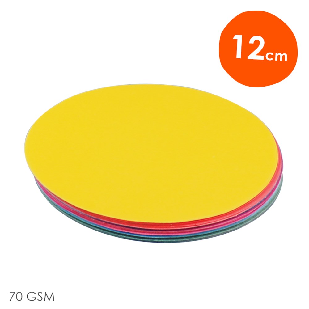 BRENEX Matt Paper Circles - 12cm - Pack of 100 | Paper Circles ...