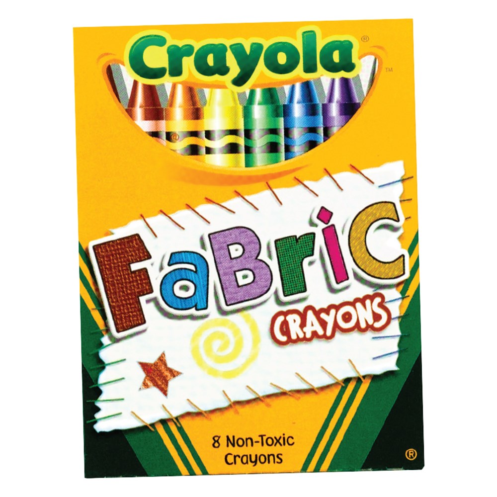Crayola Fabric Crayons - Pack of 8 | Crayons | CleverPatch - Art ...