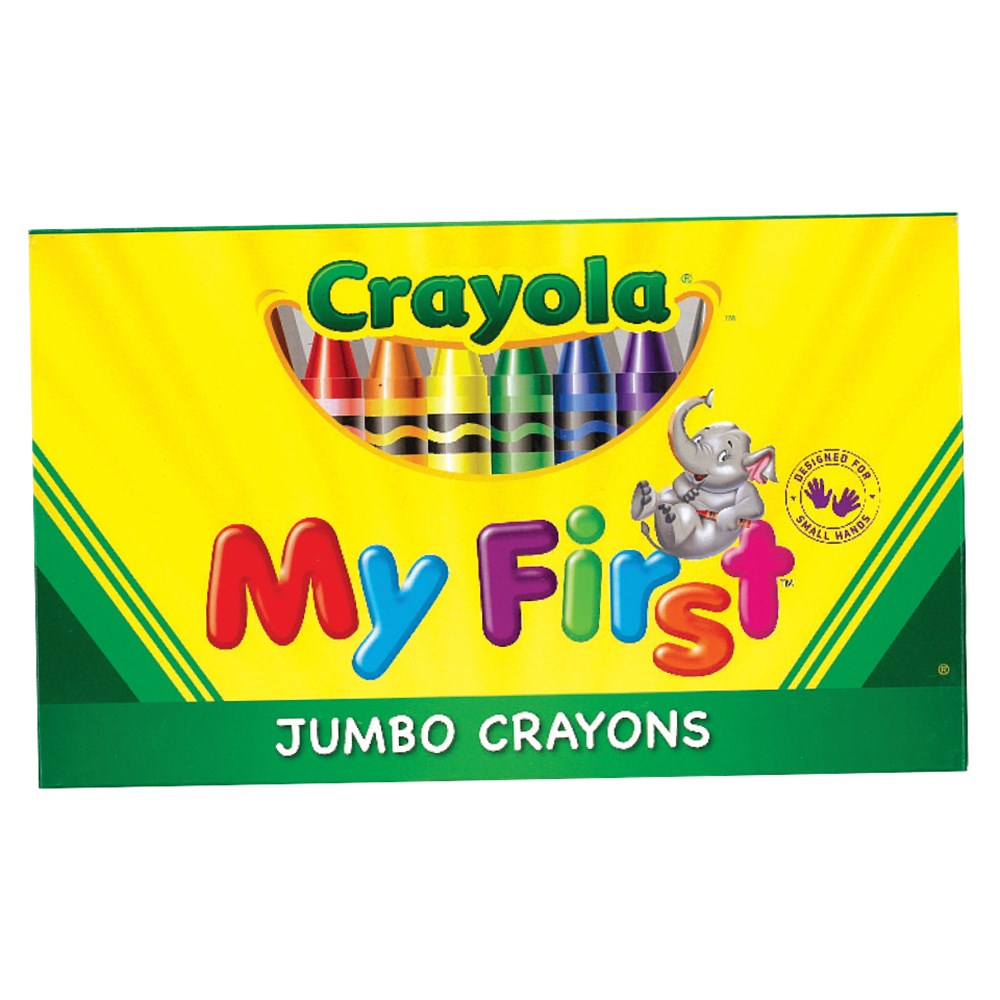 Crayola My First Jumbo Crayons - Pack of 12 | Crayons | CleverPatch ...