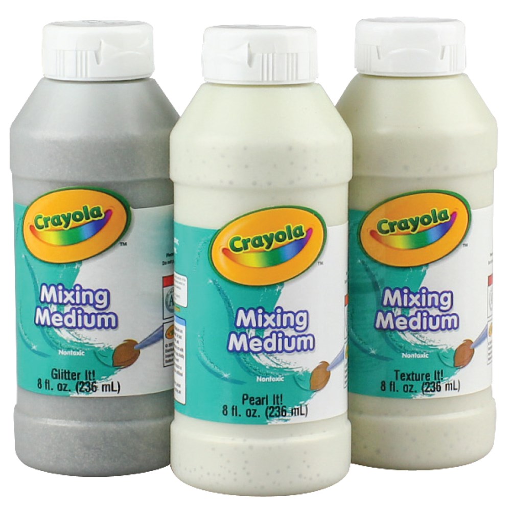 Crayola Tempera Mixing Mediums - Pack of 3 | Mixing Mediums ...