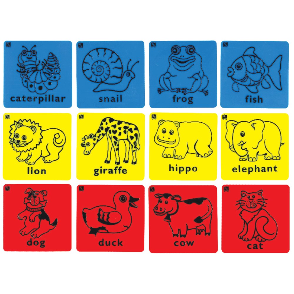 EC Kinder Rubs - Set 1 - Pack of 12 | Rubbing Plates | CleverPatch ...