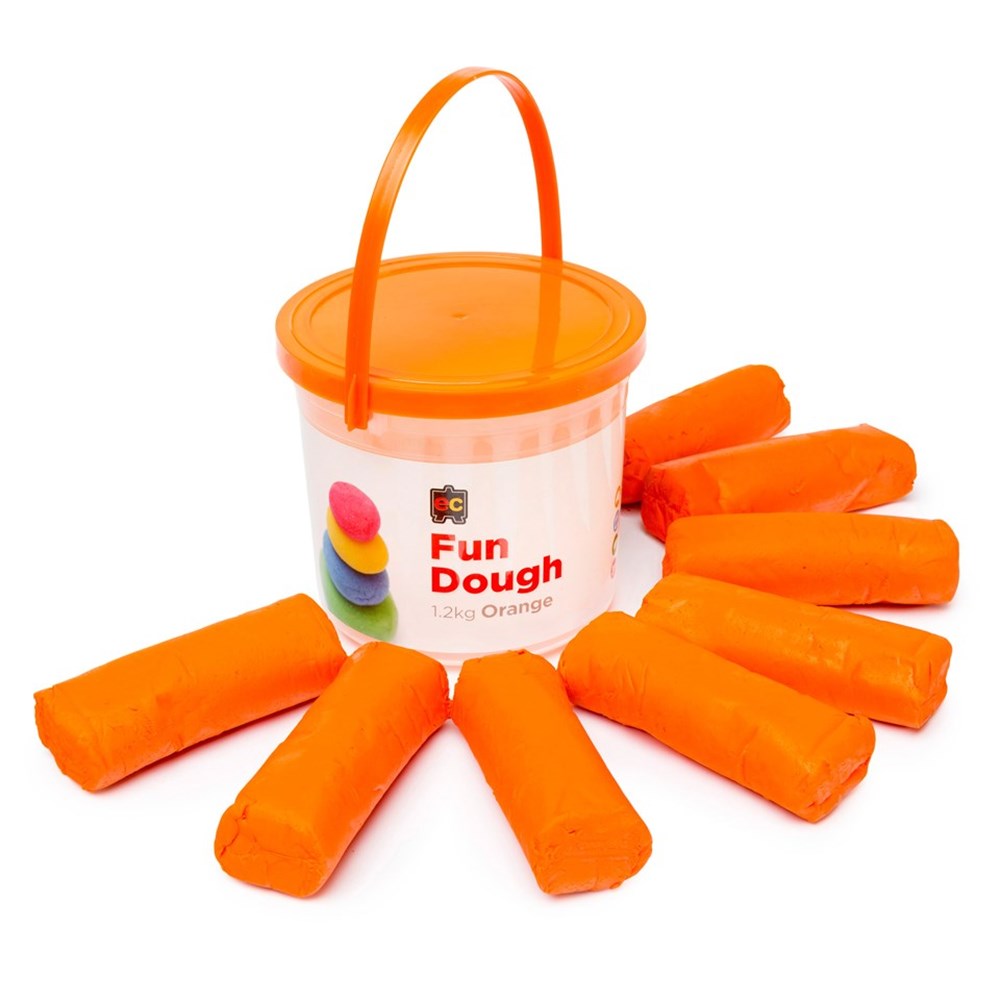 EC Fun Dough - Orange - 1.2kg Tub | Dough & Clay | CleverPatch - Art ...