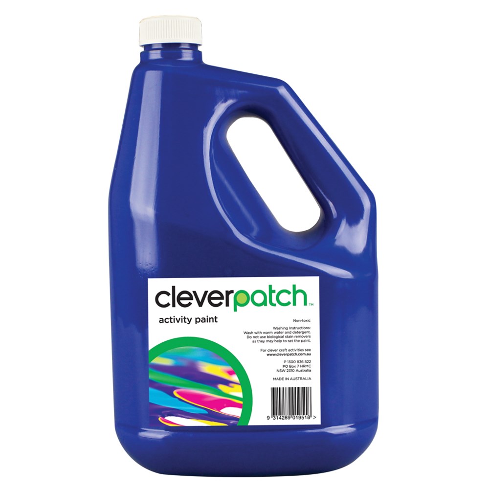 CleverPatch Activity Paint - Blue - 4 Litre Paint | CleverPatch - Art ...