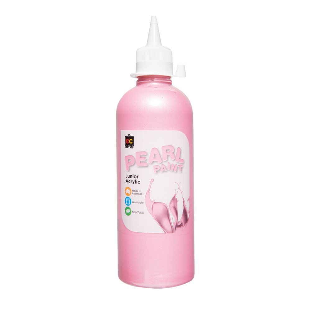 EC Pearl Paint - Pink - 500ml | Pearl Paint | CleverPatch - Art & Craft ...