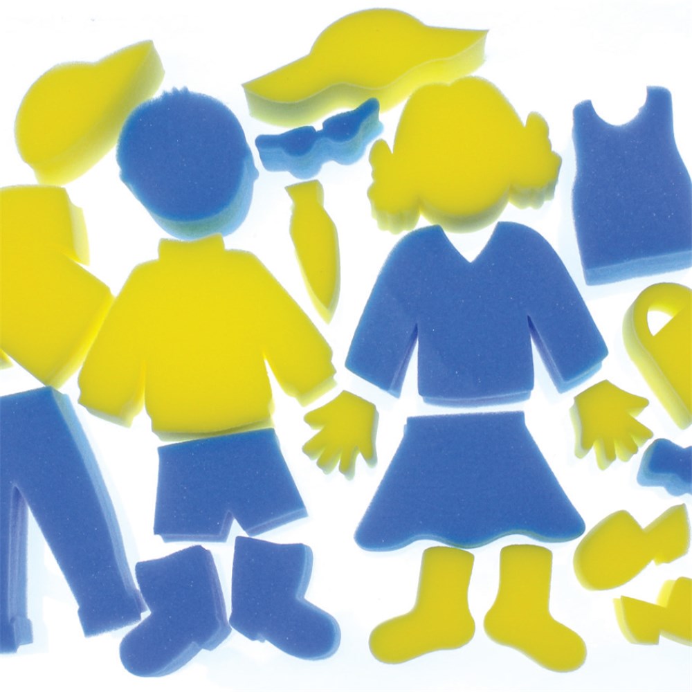 People Sponge Stampers - Pack of 23 | Sponges & Stampers | CleverPatch ...