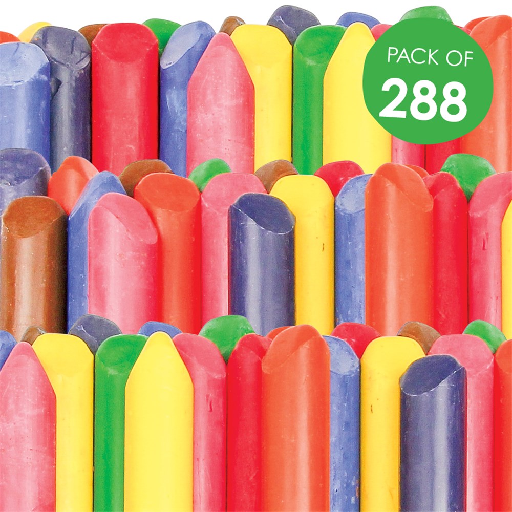 Chubby Crayons Classpack - Pack of 288 | Crayons | CleverPatch - Art ...