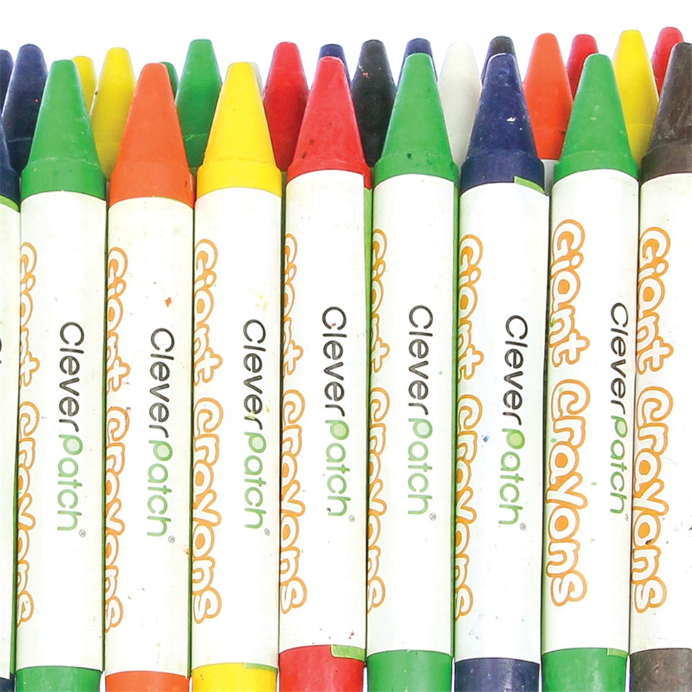 CleverPatch Giant Crayons - Pack of 72 | Crayons | CleverPatch - Art ...