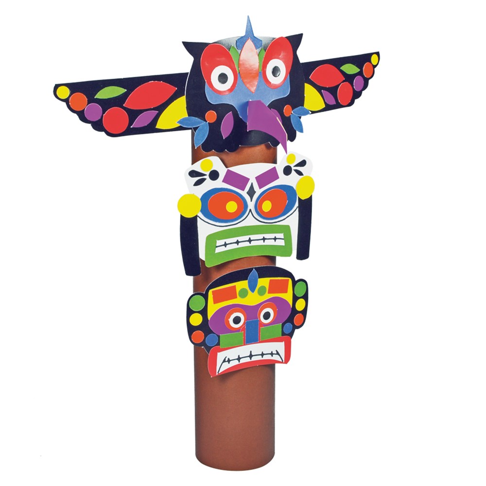  Totem Pole Craft Kit Pack Of 12 Paper Activities CleverPatch 