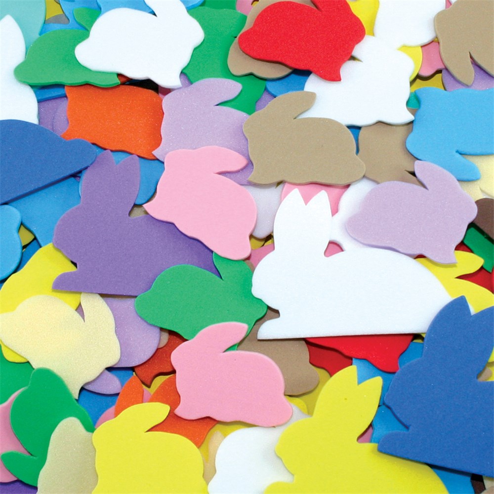 Foam Rabbits - Pack of 160 | Collage & Craft | CleverPatch - Art ...