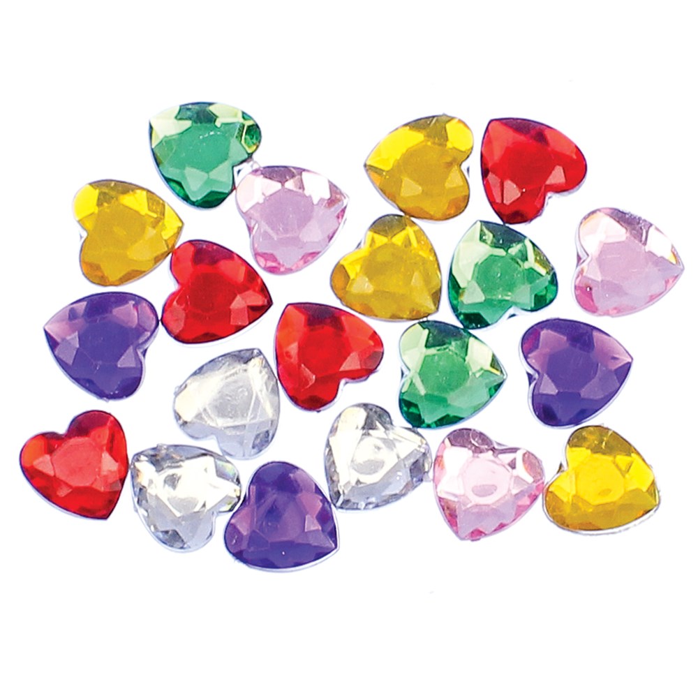 Heart Rhinestones - Assorted - Pack of 20 | Sequins & Rhinestones ...