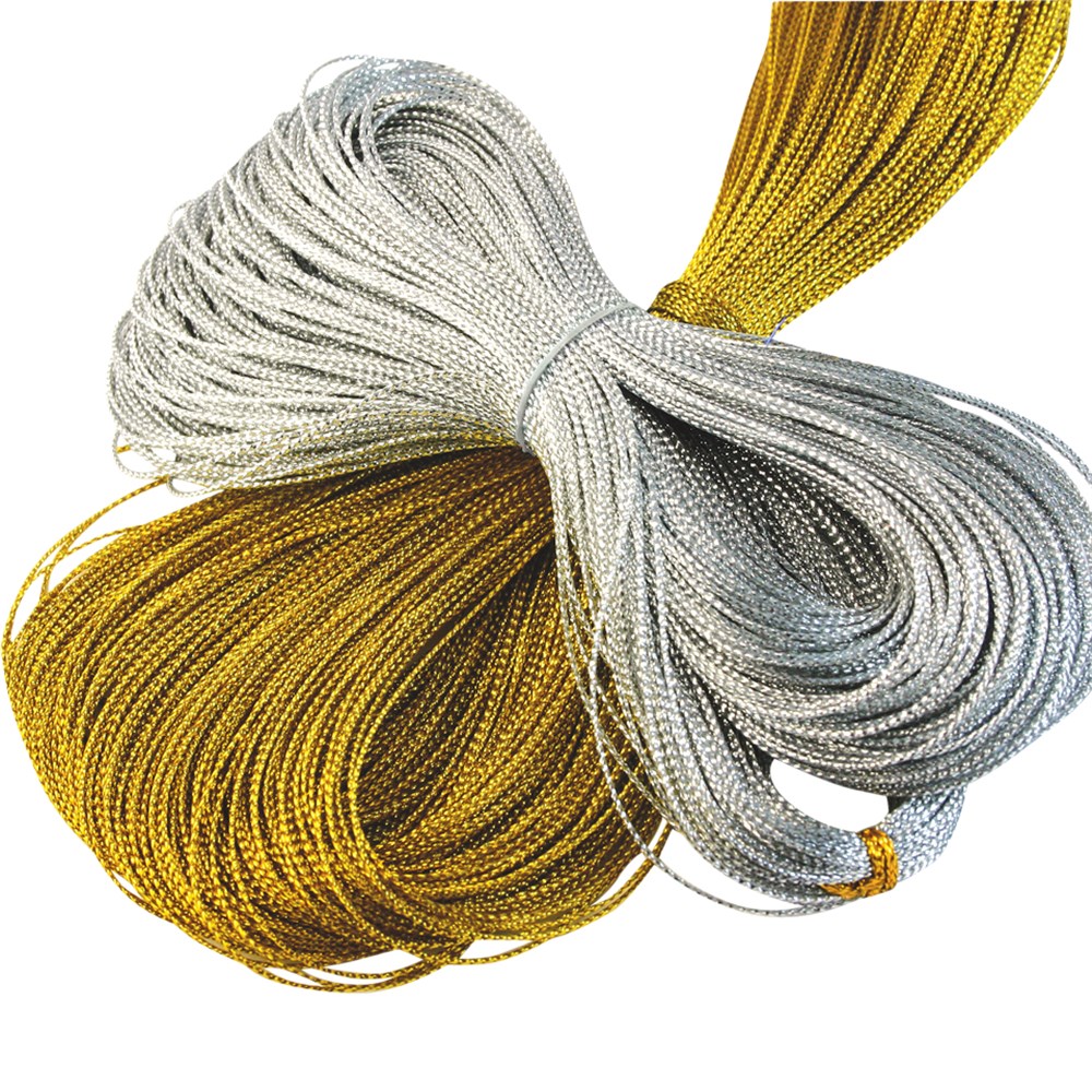 Metallic Braid - Gold & Silver - 100m each | Collage & Craft ...