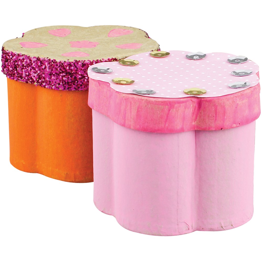 Papier Mache Box - Flower | Papier Mache | CleverPatch - Art & Craft ...