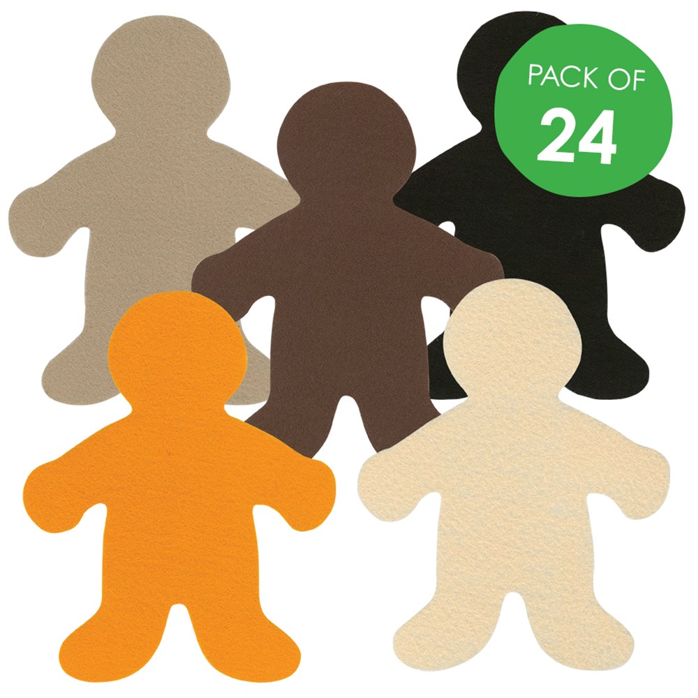 Culturally Diverse Felt People - Pack of 24 | Sewing & Textiles ...