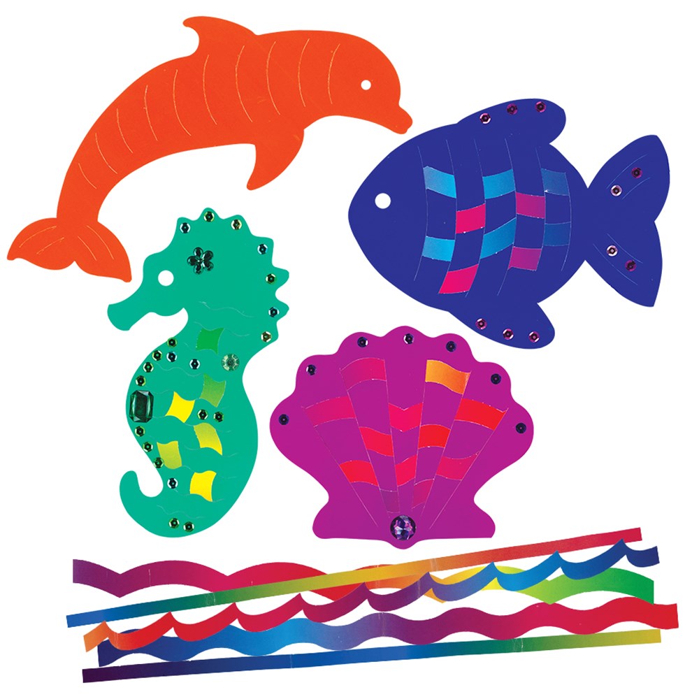 Sealife Weaving Mats - Pack of 24 | Weaving & Lacing | CleverPatch ...