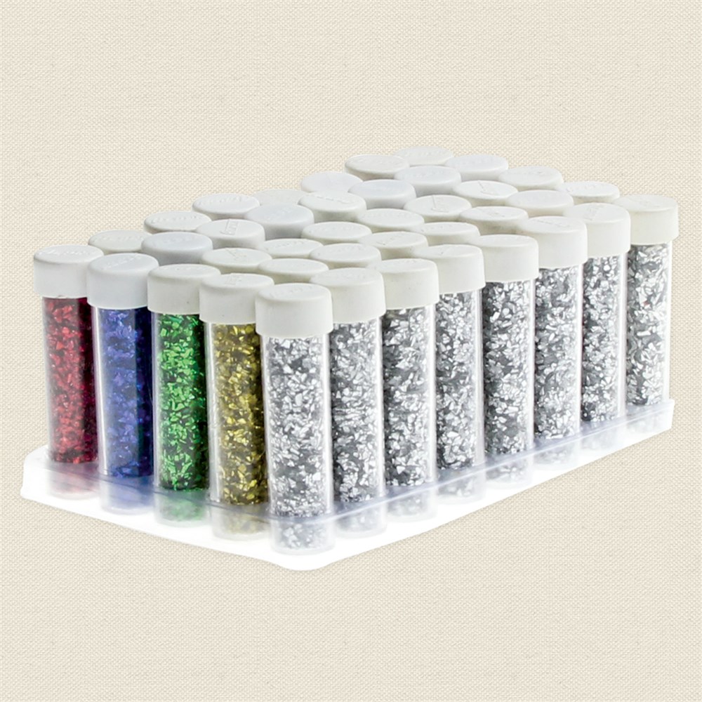 Glitter Vials 6g - Assorted - Pack of 40 | Glitter | CleverPatch - Art ...