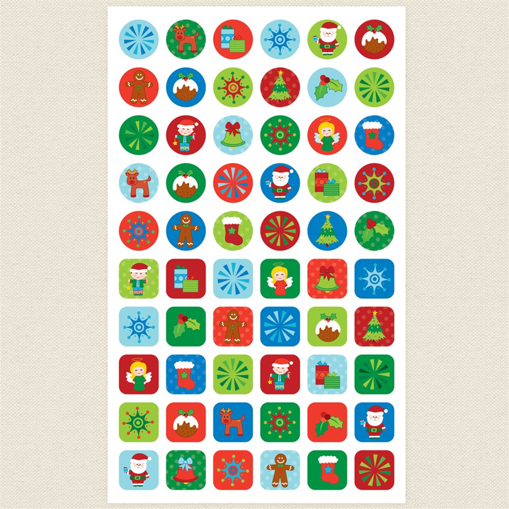 Christmas Stickers - Pack of 600 | Collage & Craft | CleverPatch - Art ...