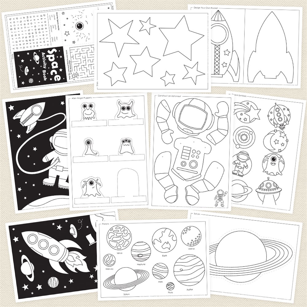 All About the Solar System Blackline Masters - Pack of 10 | Blackline ...