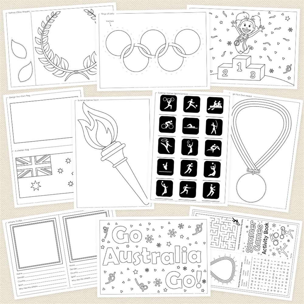 All About 'The Summer Games' Blackline Masters - Pack of 10 | Blackline ...