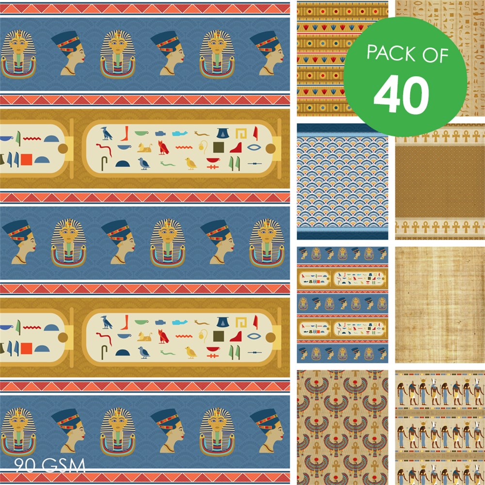 Egyptian Craft Paper - Pack of 40 | Specialty Papers | CleverPatch ...