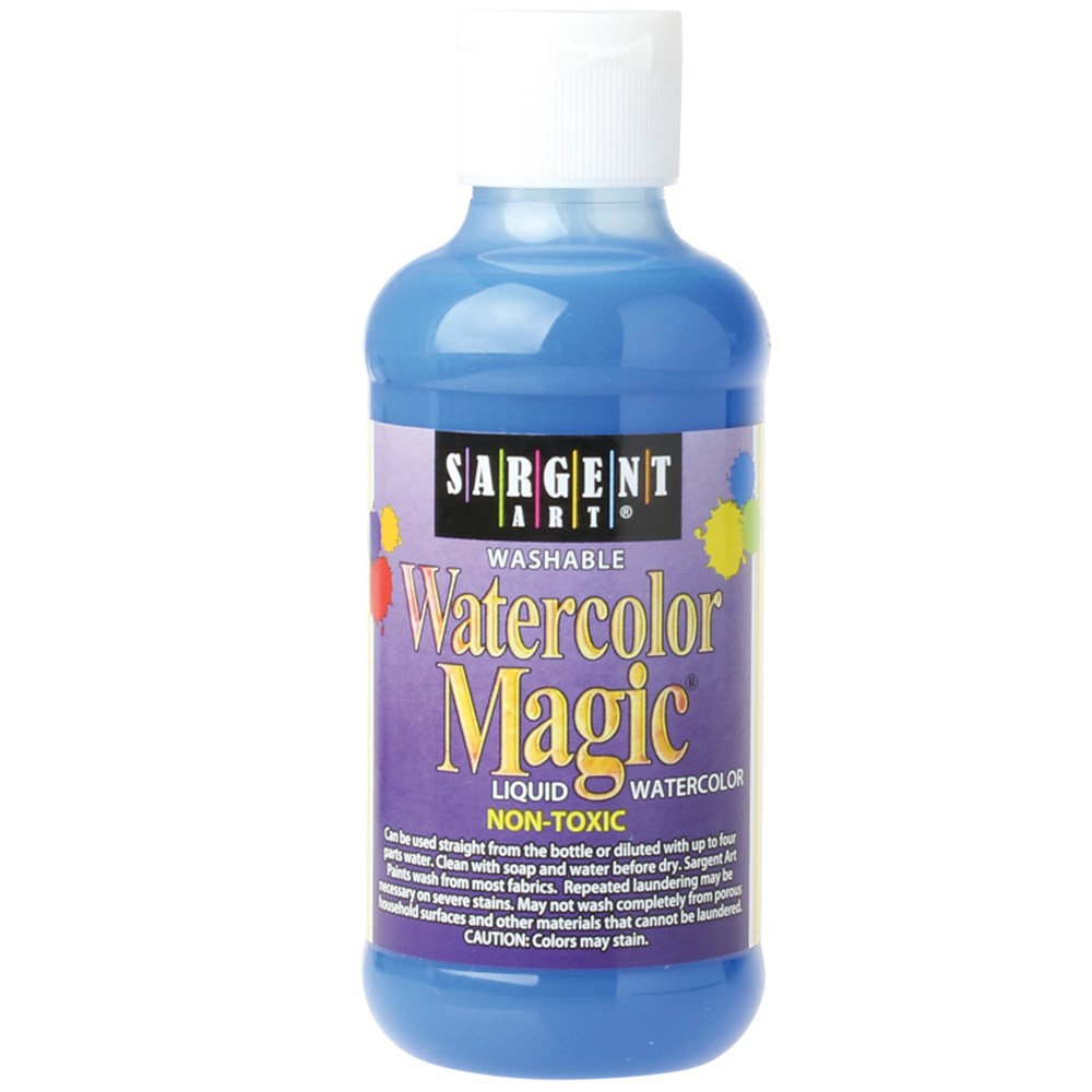 Watercolor Magic Fluorescent Liquid Watercolour - Blue - 225ml ...