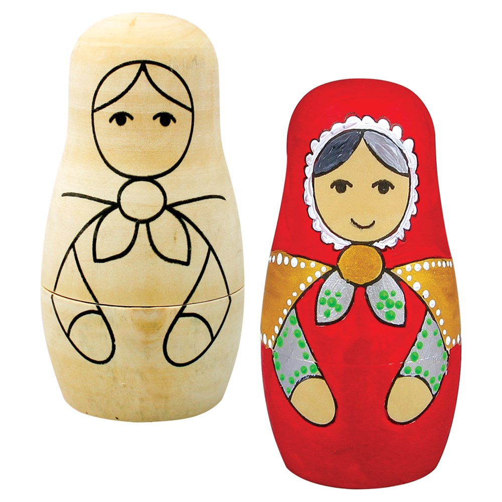 Wooden Babushka | Wood Craft | CleverPatch - Art & Craft Supplies