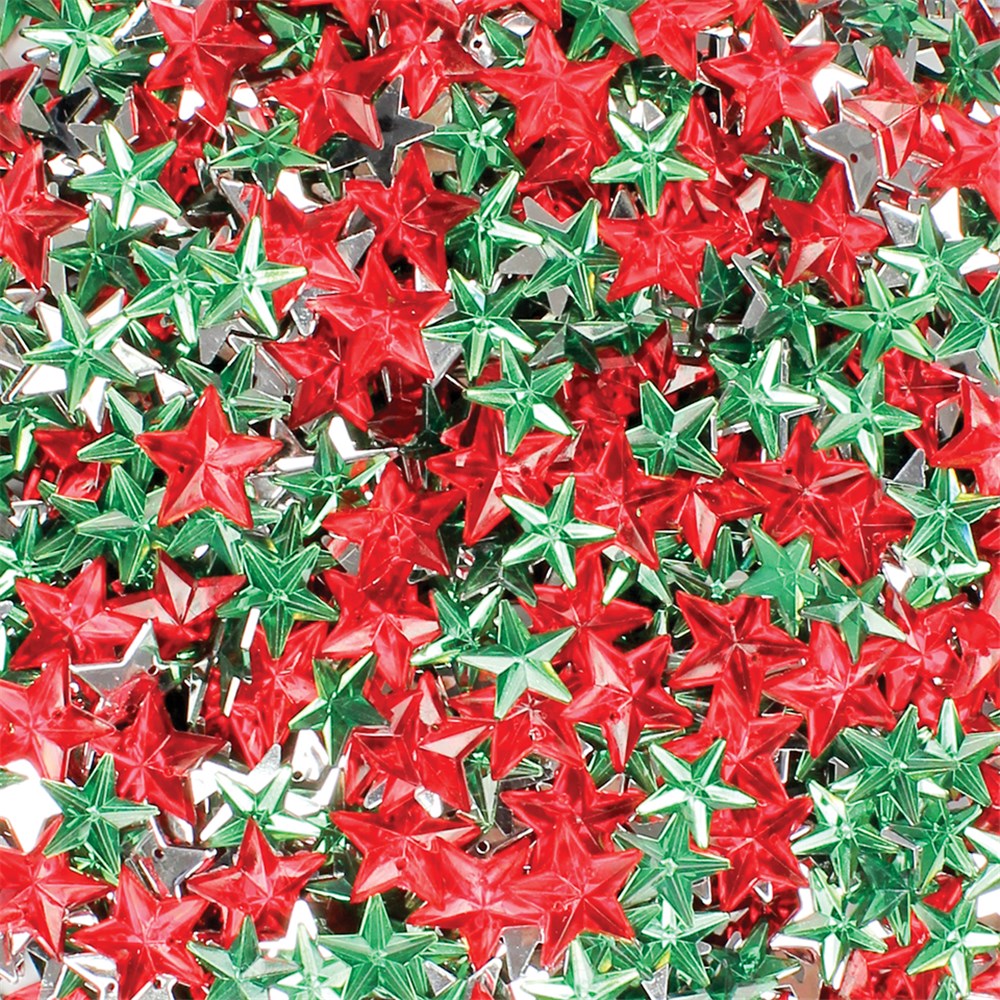 Christmas Star Rhinestones - 100g Pack | Collage & Craft | CleverPatch ...