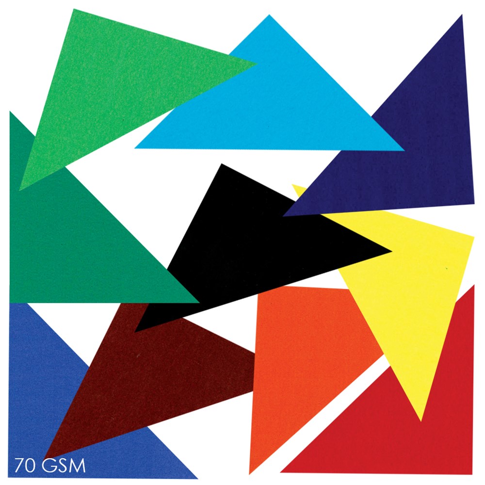 BRENEX Matt Paper Triangles - Pack of 360 | Paper Circles & Squares ...