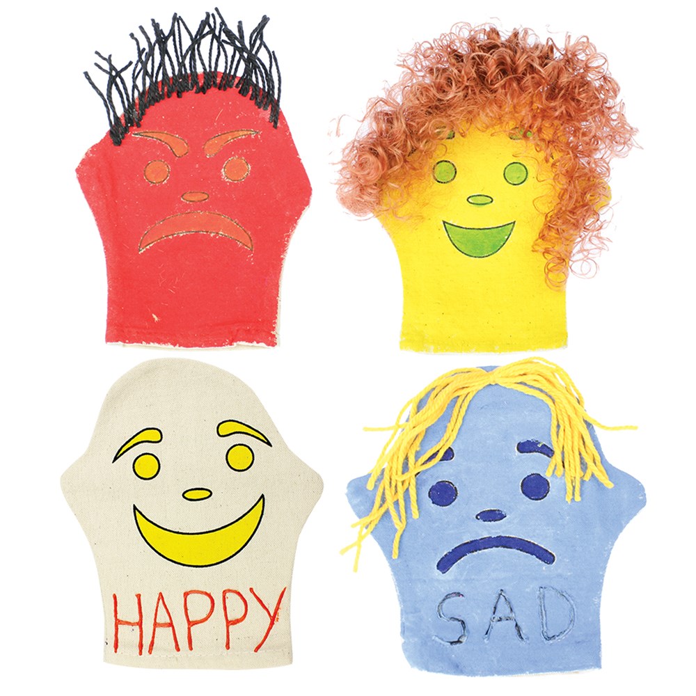 Facial Expression Hand Puppets - Pack of 4 | Sewing & Textiles ...
