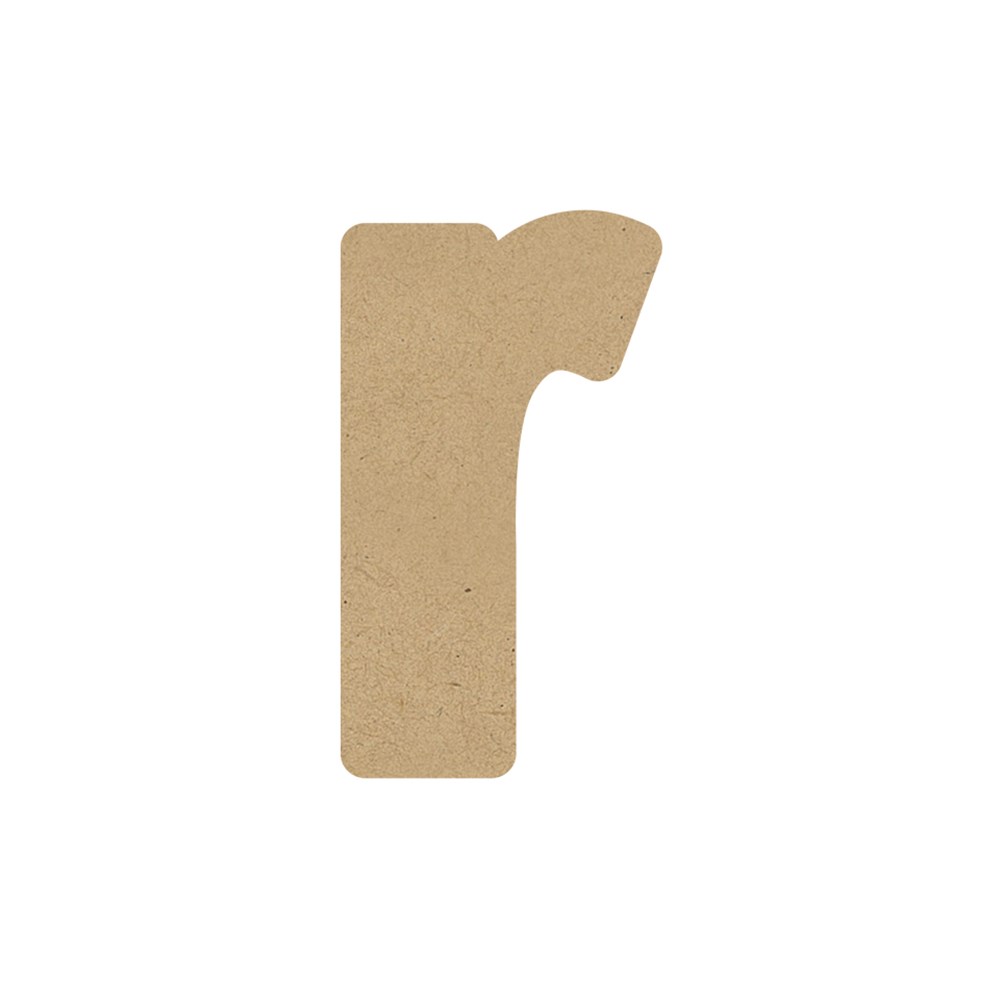 3D Wooden Letter - Lowercase - r | Wood | CleverPatch - Art & Craft ...
