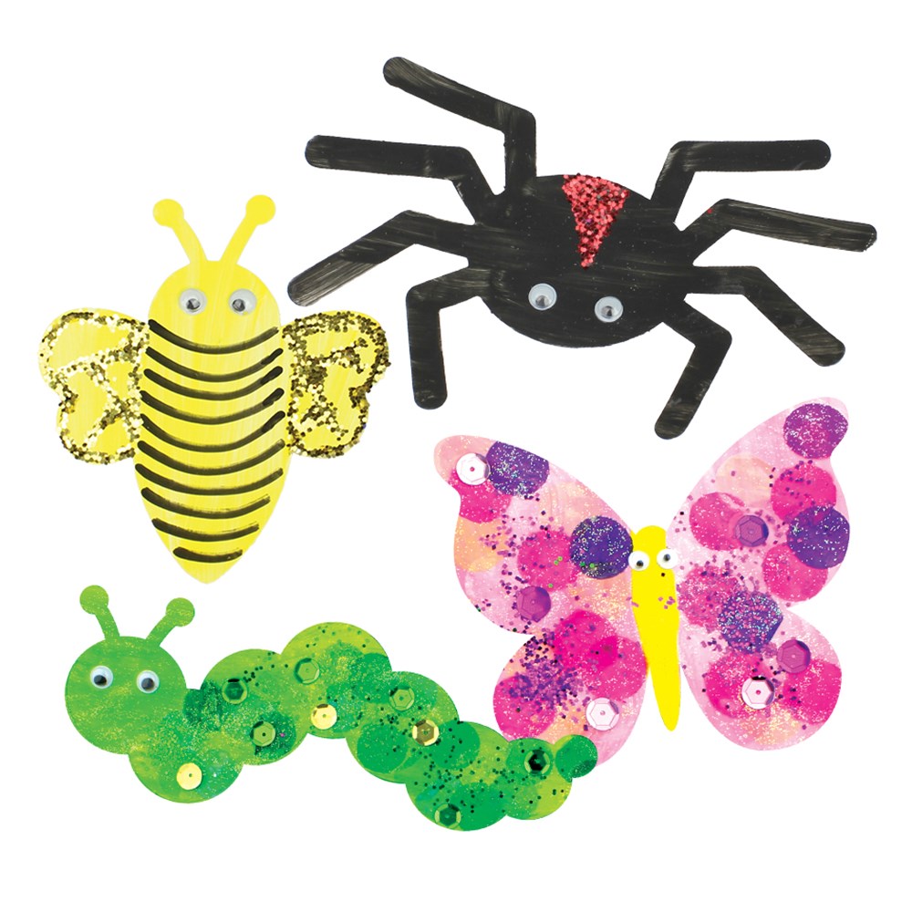 Cardboard Minibeasts - White - Pack of 20 | Paper Activities ...