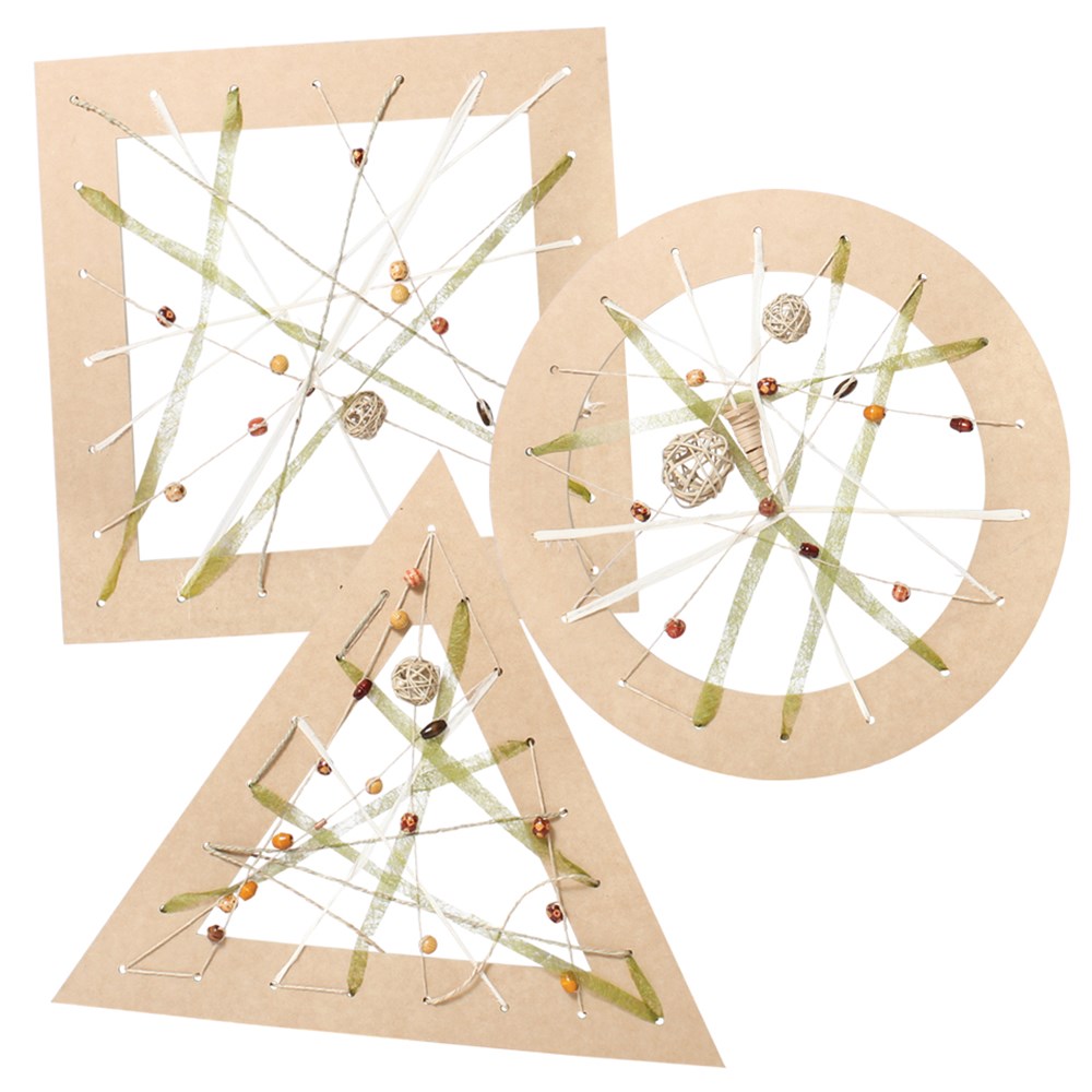 Giant Wooden Weaving Shapes - Pack of 3 | Wood | CleverPatch - Art ...