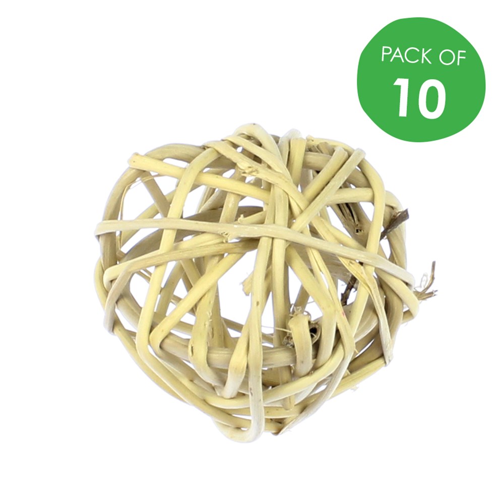Branch Balls - 4cm - Pack of 10 | Natural Christmas Craft | CleverPatch ...