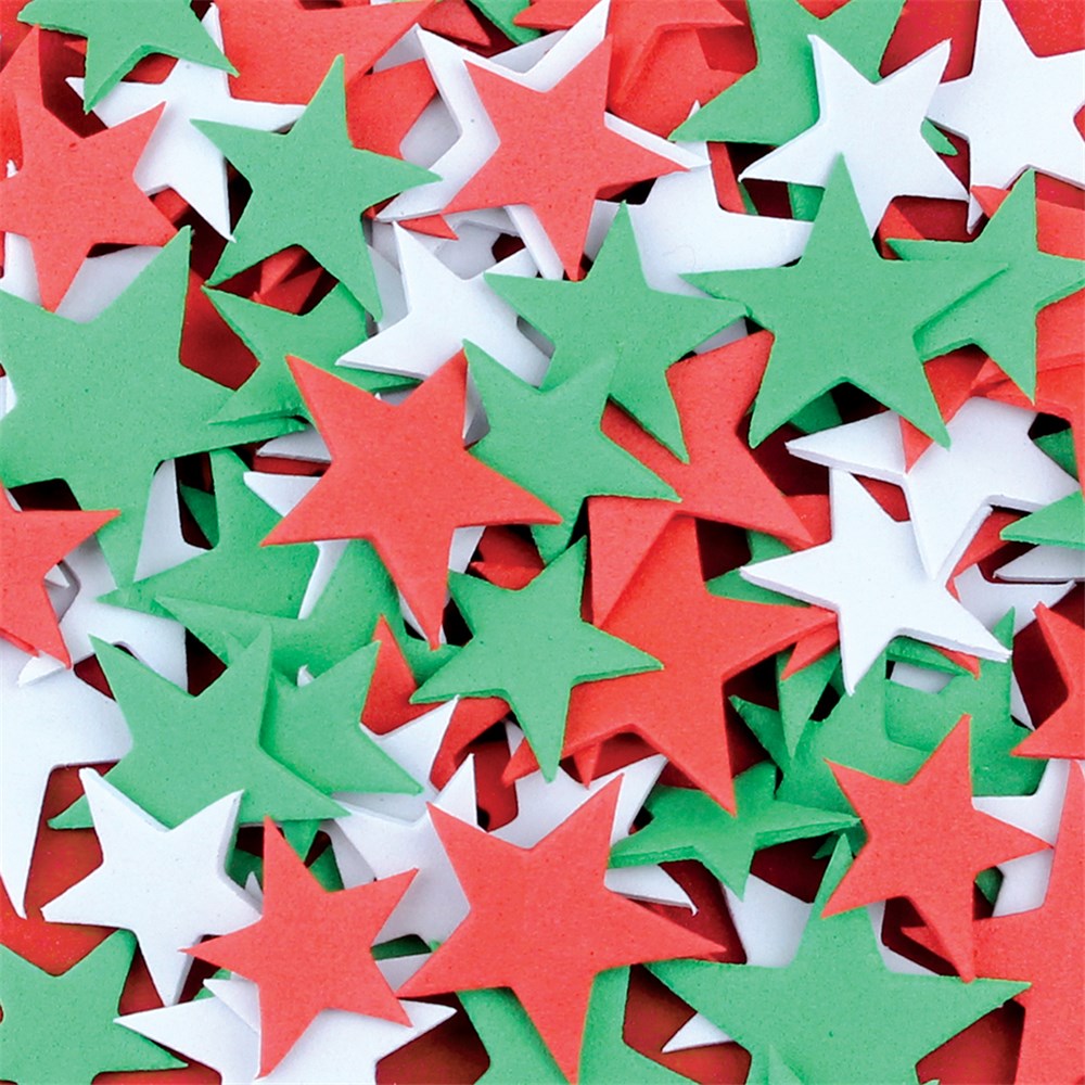 Christmas Foam Stars - Pack of 300 | Foam | CleverPatch - Art & Craft ...