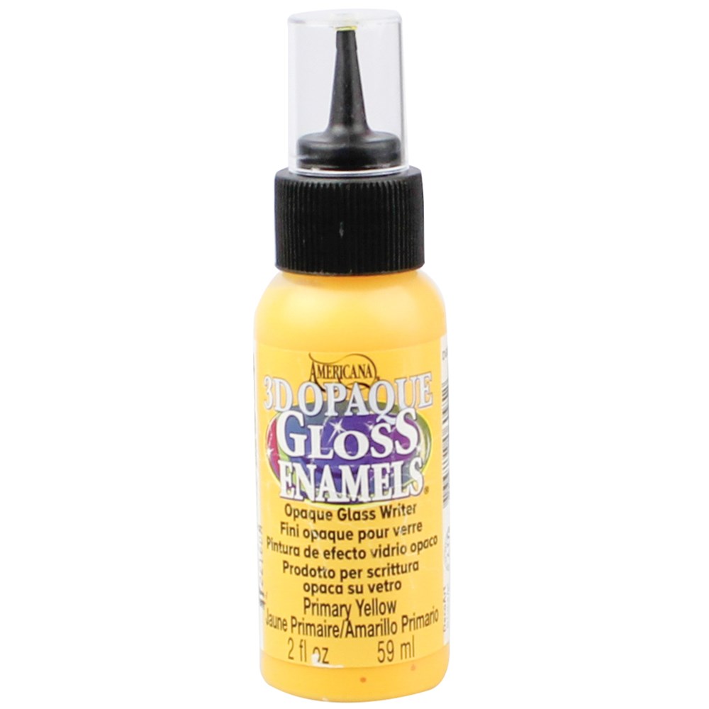 3D Glass & Porcelain Paint - Yellow - 59ml | Glass & Porcelain Paint ...