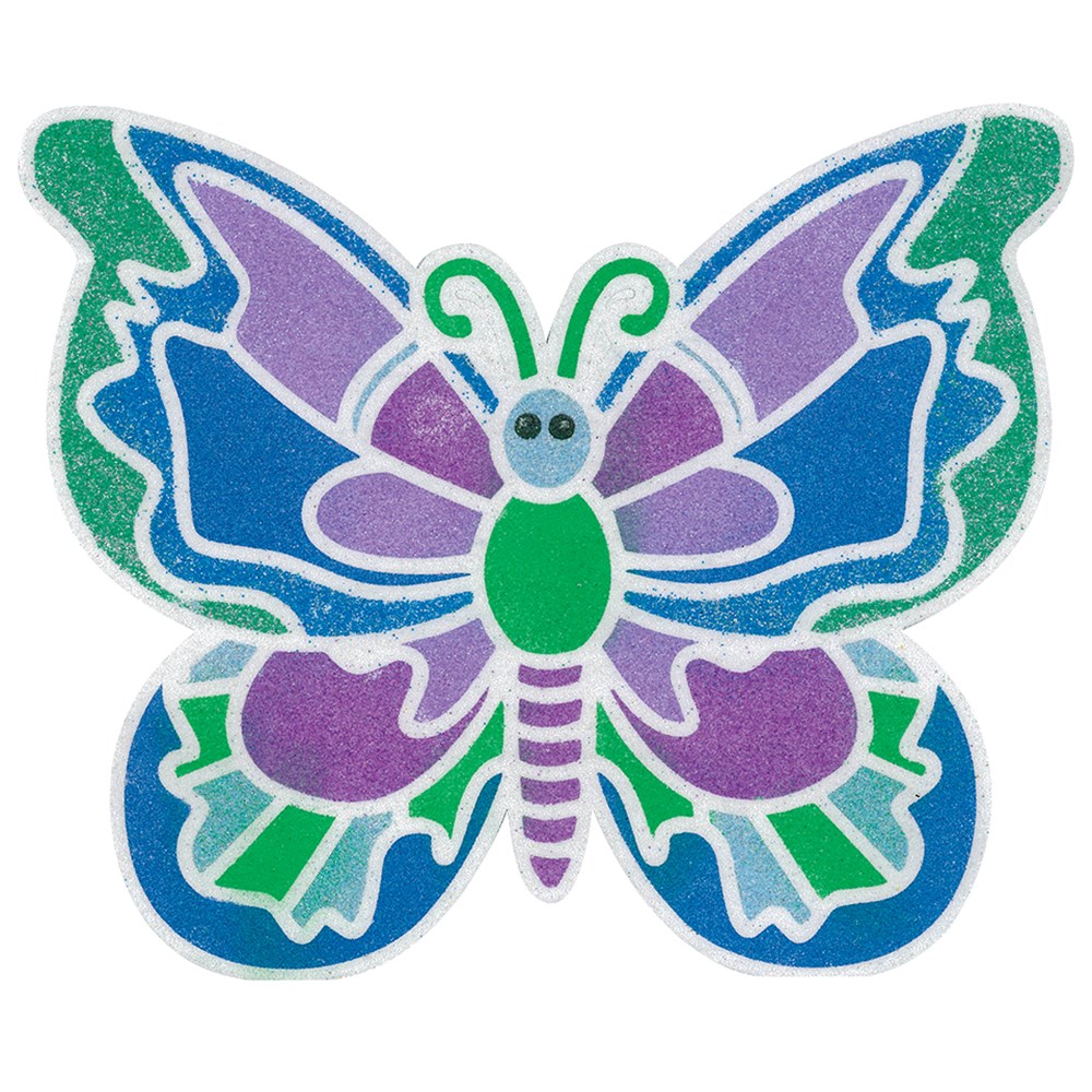 Butterfly Sand Art Shape | Sand Art | CleverPatch - Art & Craft Supplies