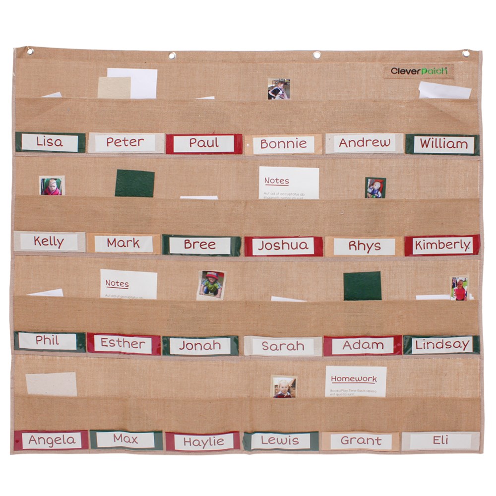 CleverPatch Parent Pocket - Hessian - Storage & Furnishings ...