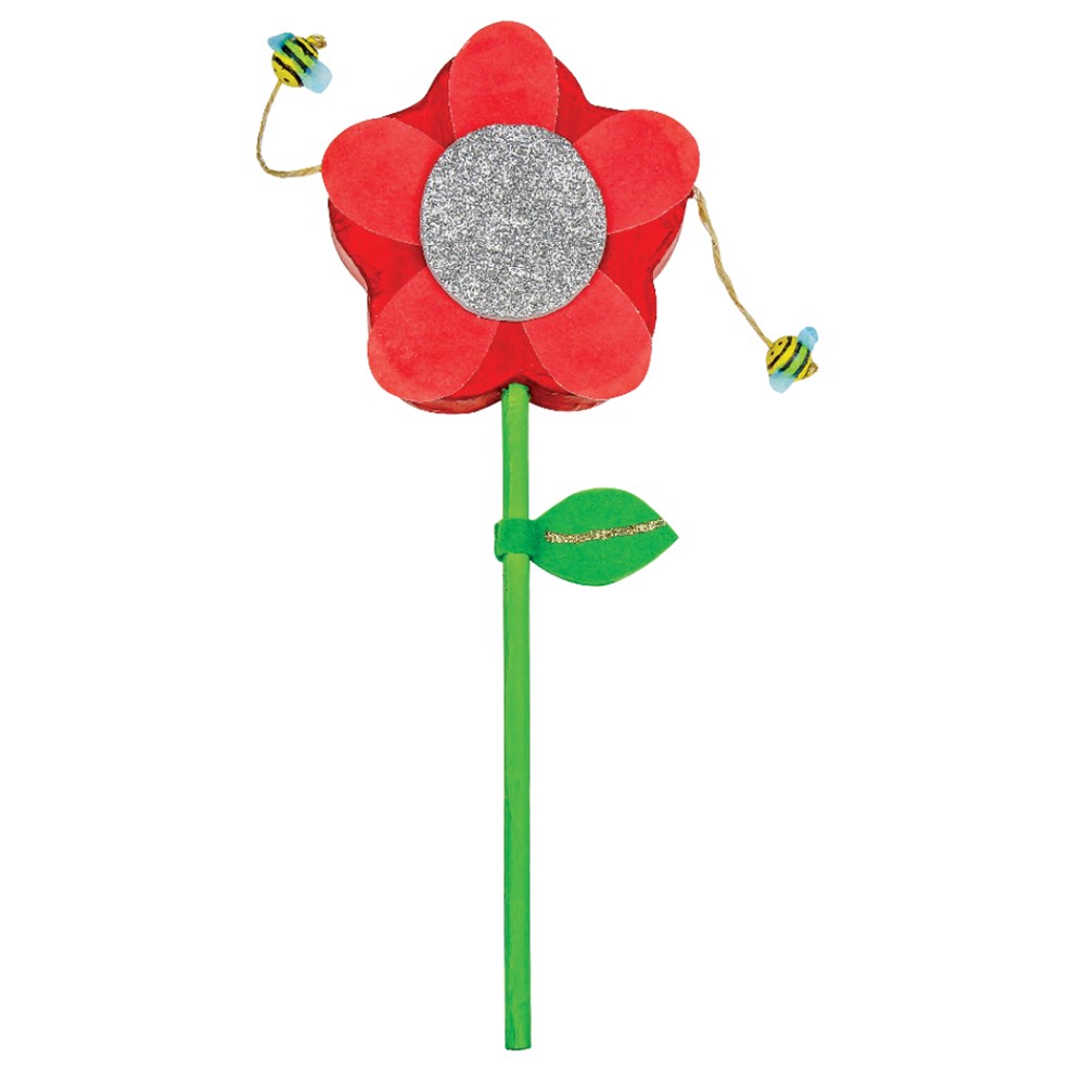 Papier Mache Tic Toc Drum - Flower | Papier Mache | CleverPatch - Art ...