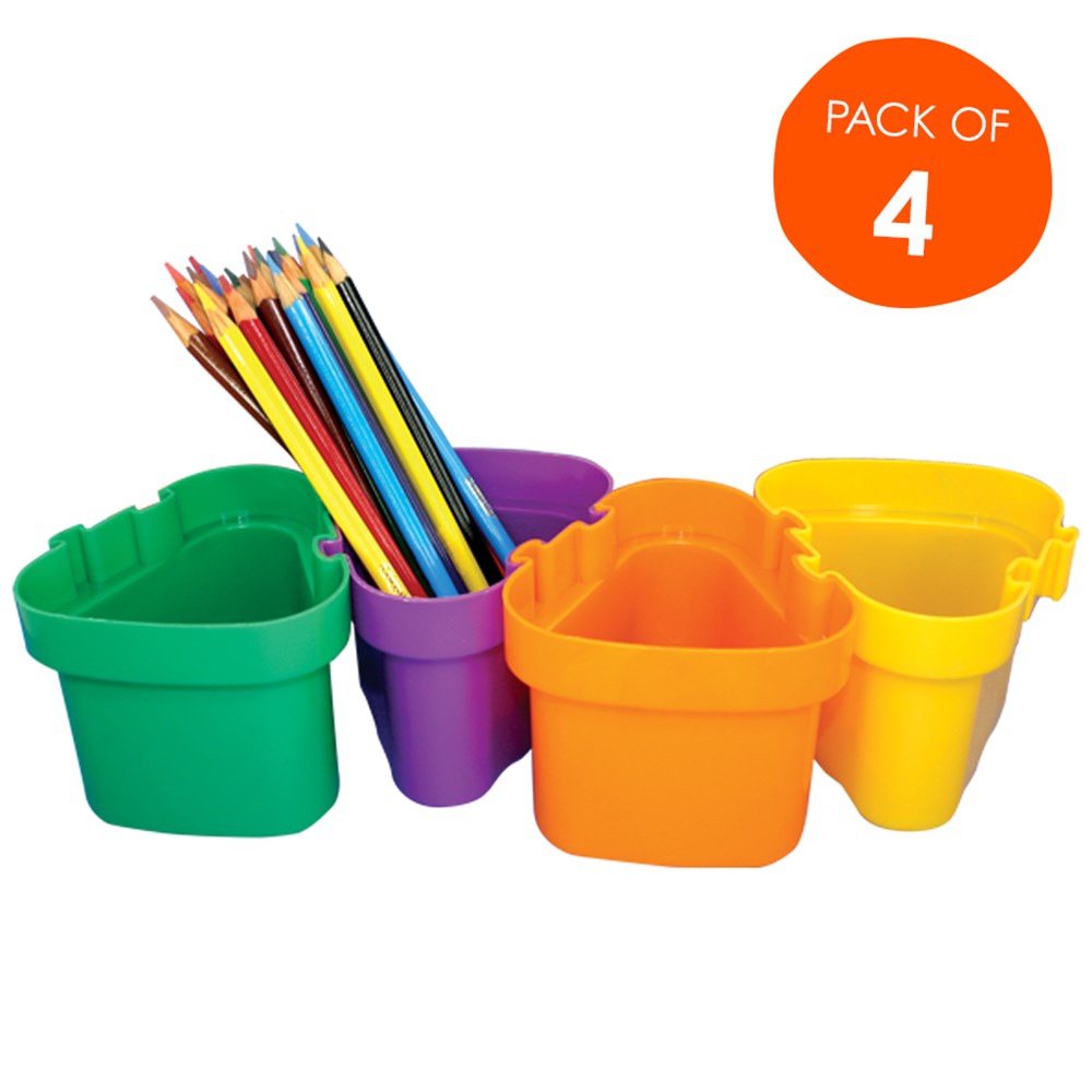 Storage Pots - Pack of 4 | Drawing Supplies | CleverPatch - Art & Craft ...