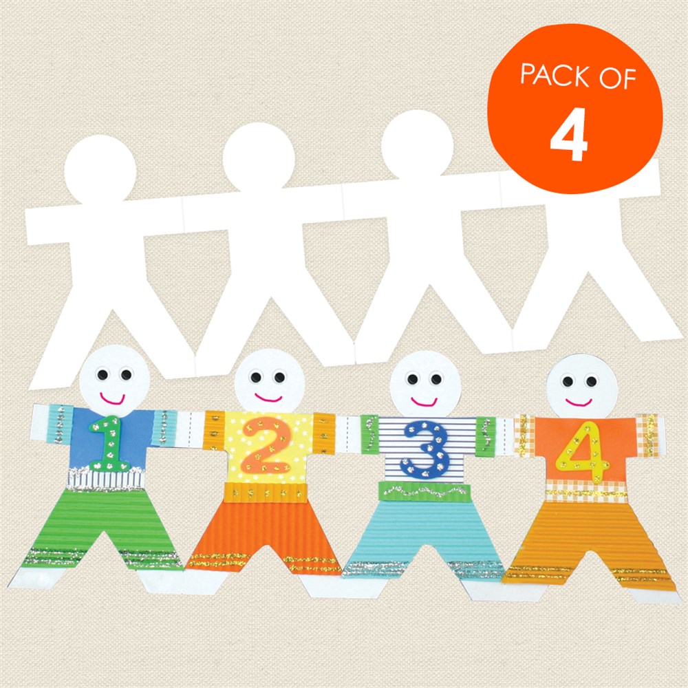 Cardboard Paper Chains - White - Pack of 4 | Paper Activities ...