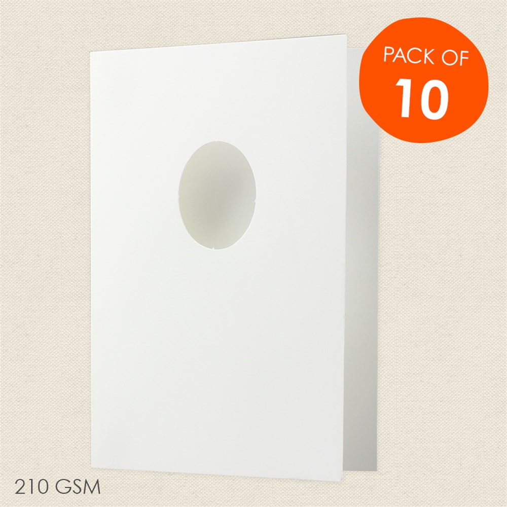 Cardboard Photo Frame Cards - White - Pack of 10 | Card Making ...