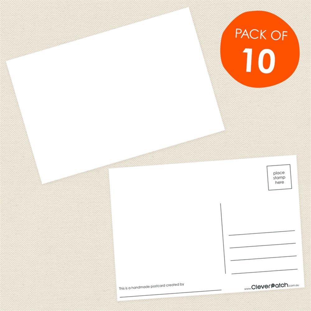 Cardboard Postcards - White - Pack of 10 | Paper Activities ...