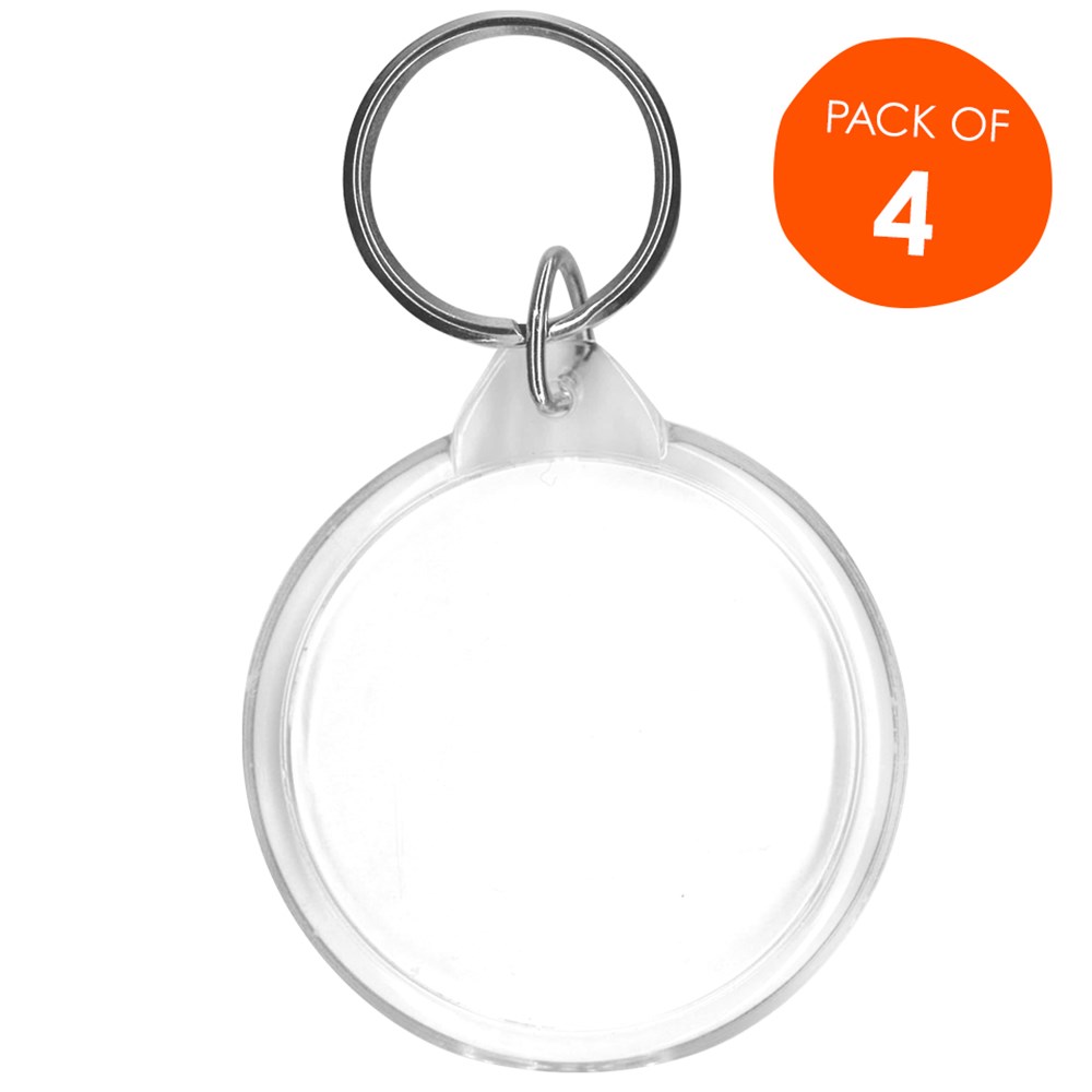 Key Tags - Round - Pack of 4 | Collage & Craft | CleverPatch - Art ...