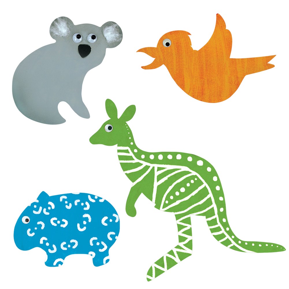 Wooden Australian Animal Shapes - Set 1 - Pack of 4 | Australia Day ...