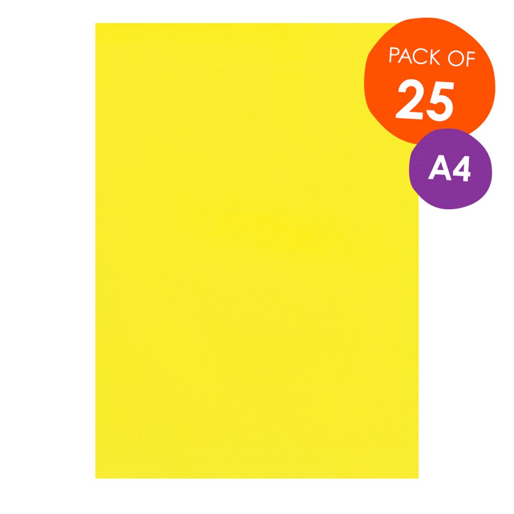 Cover Paper - Lemon - A4 Pack of 25 | Coloured Paper | CleverPatch ...