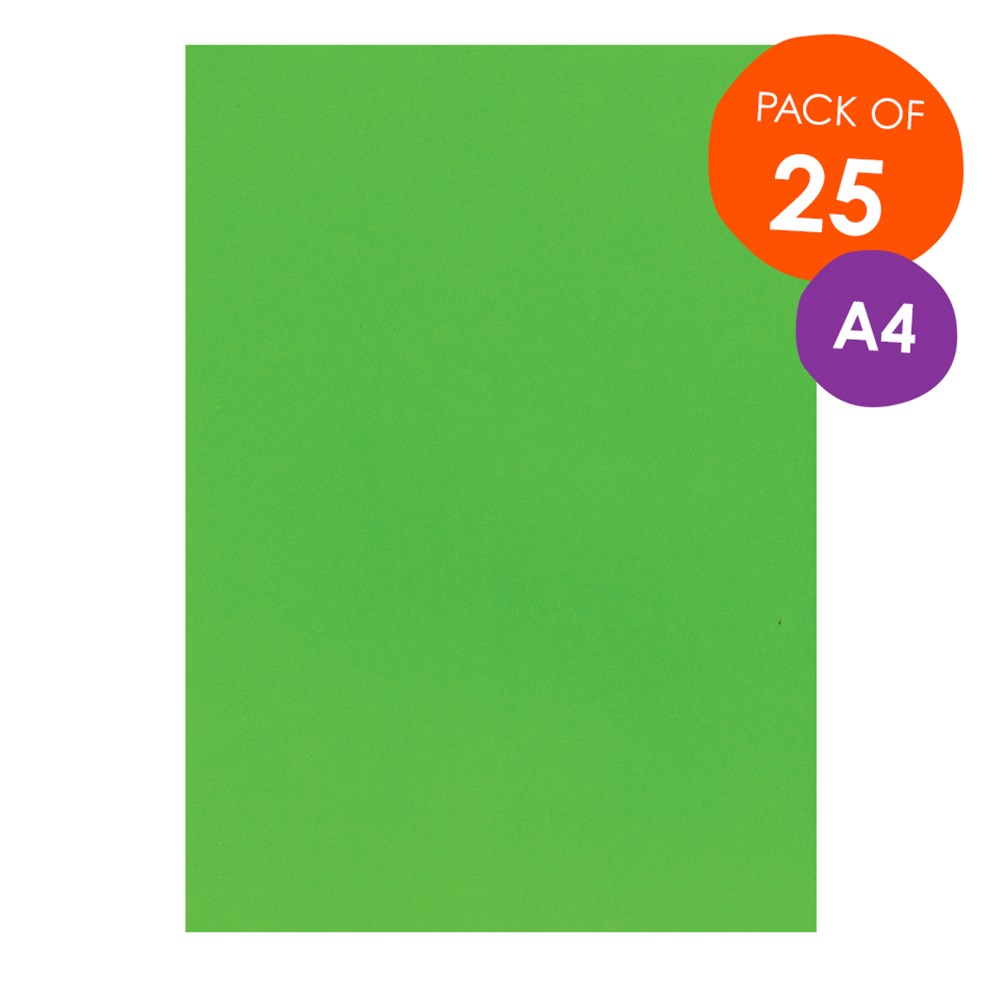 Cover Paper - Lime - A4 - Pack of 25 | Coloured Paper | CleverPatch ...