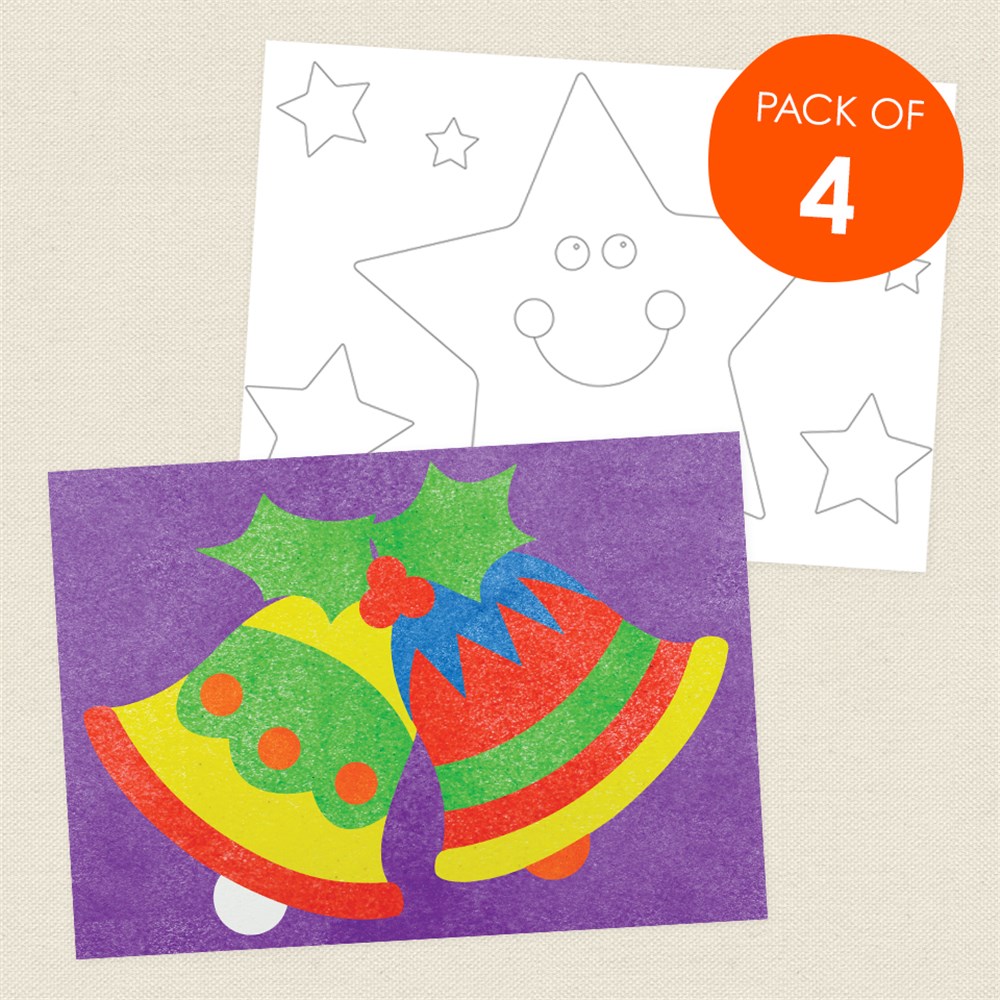 Christmas Sand Art Sheets - Pack of 4 | Sand Art | CleverPatch - Art ...